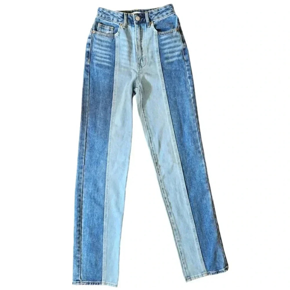 PacSun | Jeans | Two Tone High Rise Straight Leg Pacsun Jeans Boyfriend ...